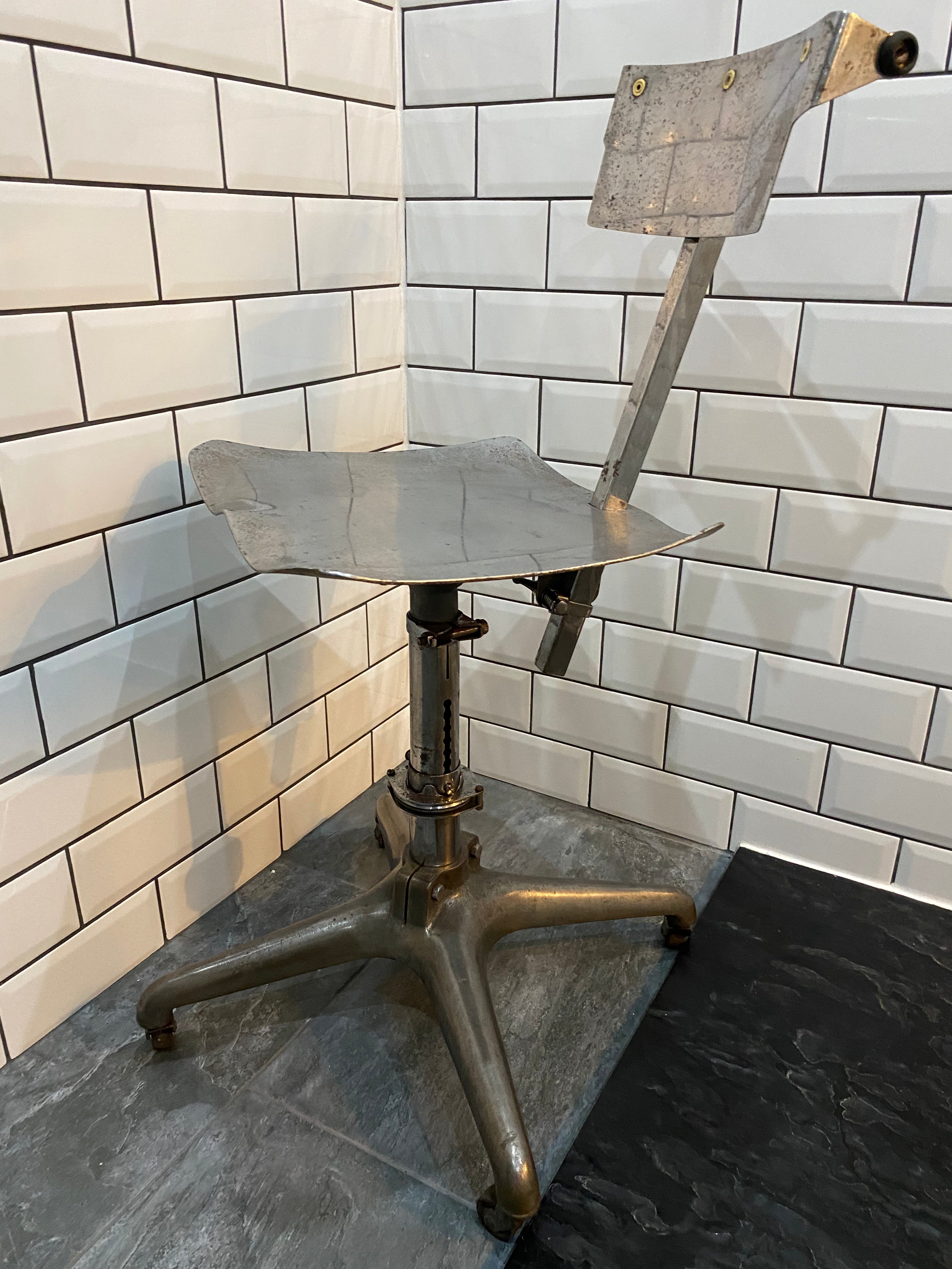 Industrial Swivel Chair – Echoes Of Time